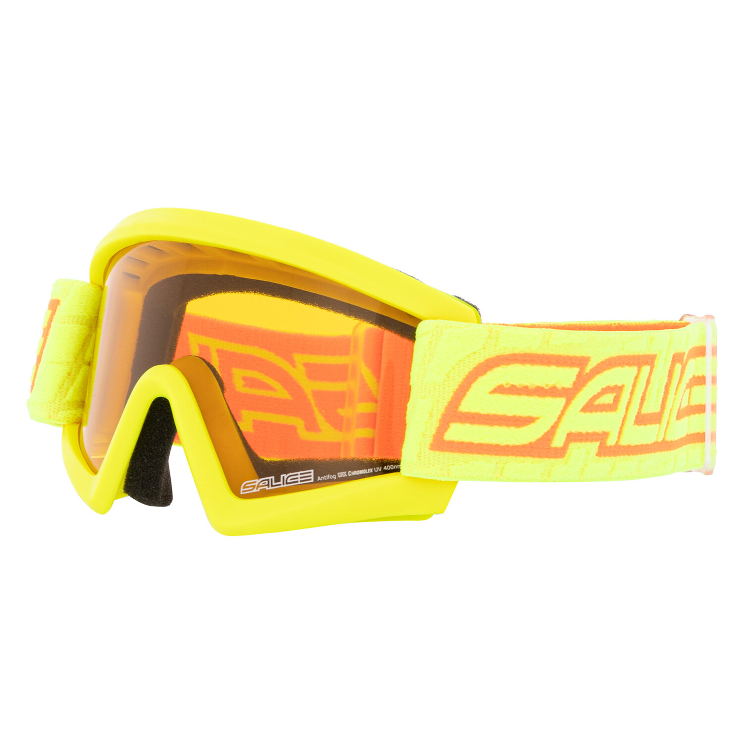 Маска горнолыжная Salice 997ACRX Yellow/CRX S1-S3 (Возраст:6-10)