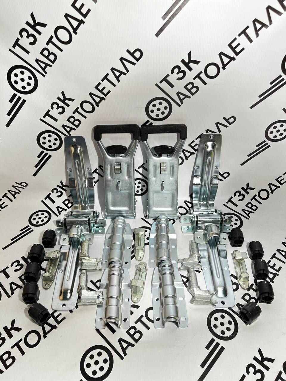 Фурнитура задних ворот на штангу 22 мм для а/м газель под навесной замок с PUSH механизмом