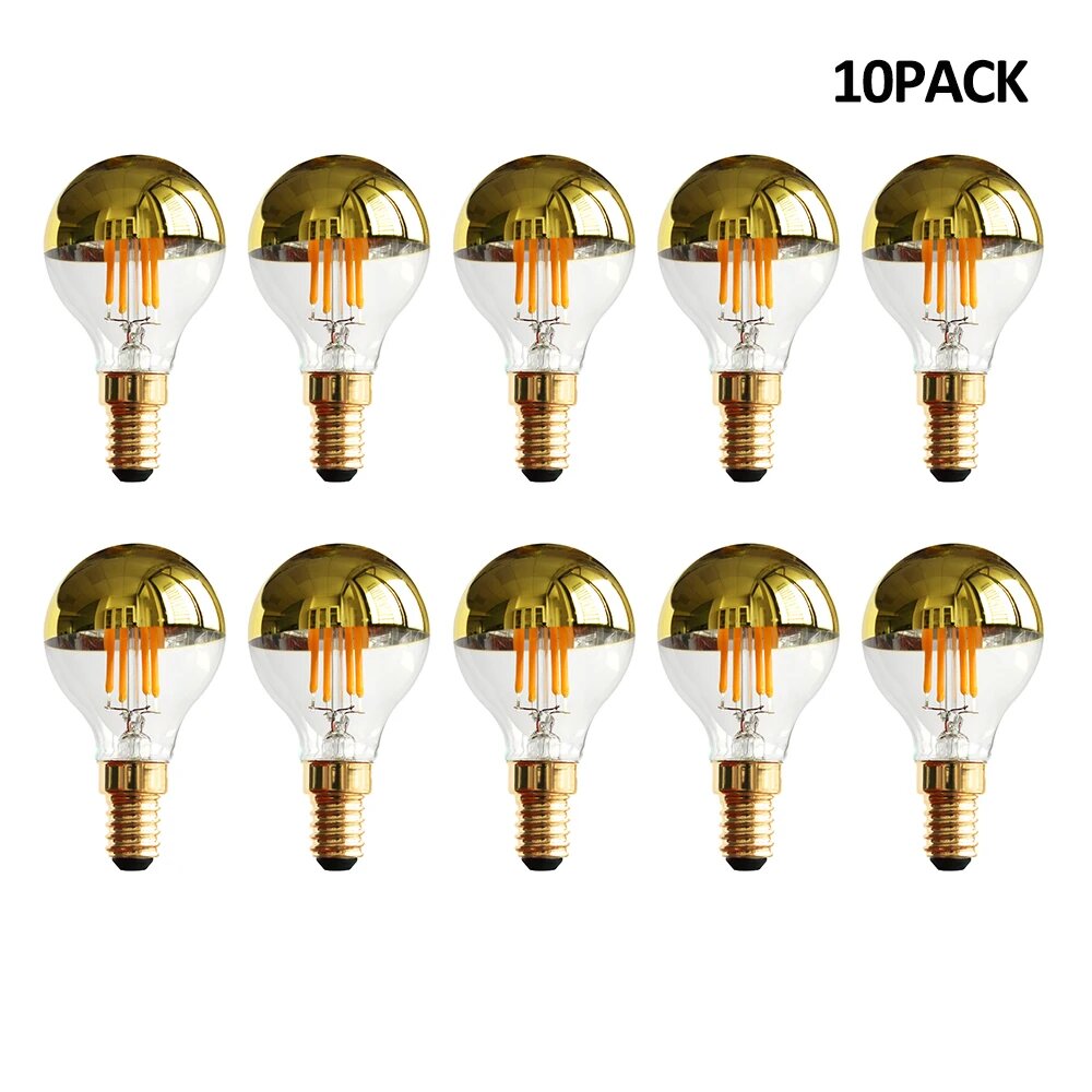 Светодиодная лампа E14 E12 Edison серебристый наконечник G45 4Вт