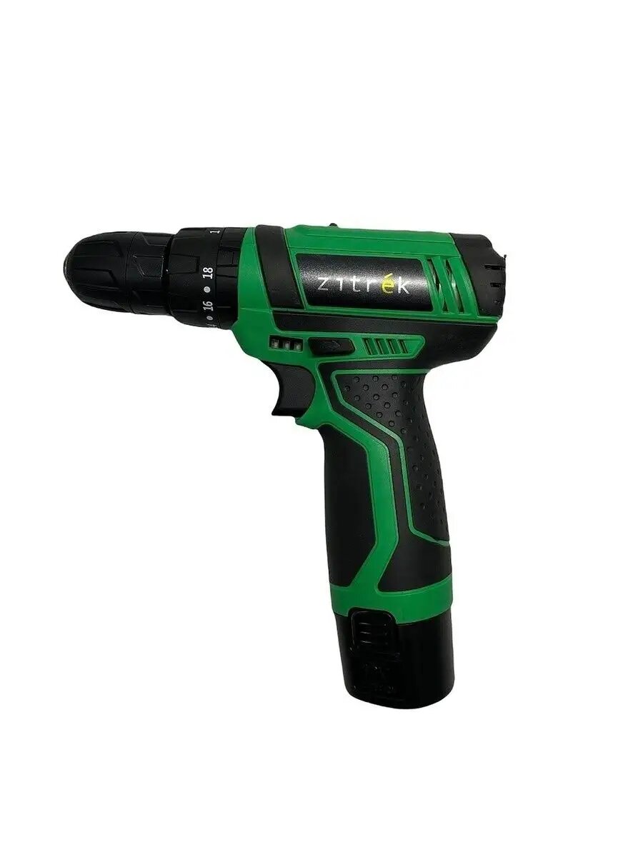 Дрель-шуруповерт аккумуляторная Zitrek Crusher 14-Li 063-4054, 30 Н·м, с АКБ, кейс, 3000 уд/мин