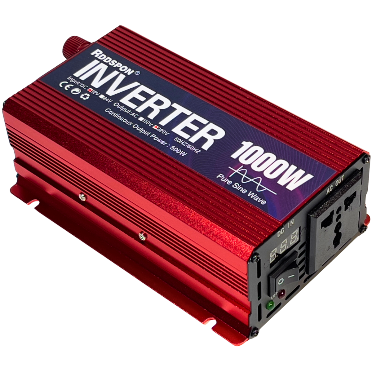 Авто инвертор 12В 1000Вт 50/60Гц