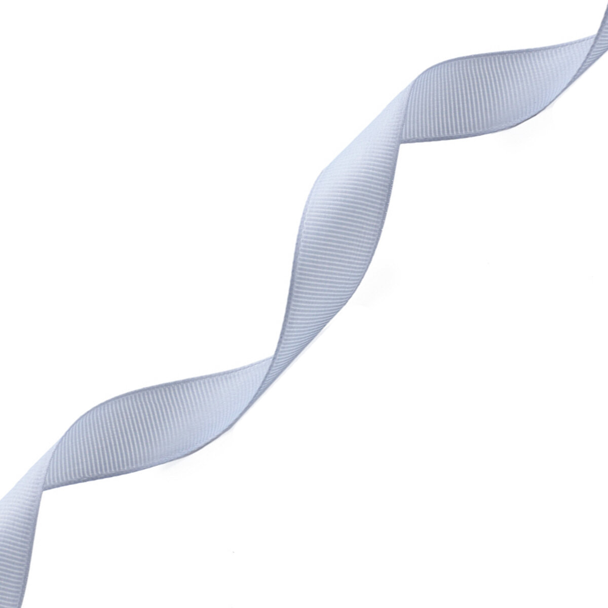 Лента репсовая декоративная Айрис, 2см*18,28м, полиэстер (151 серо-голубой)