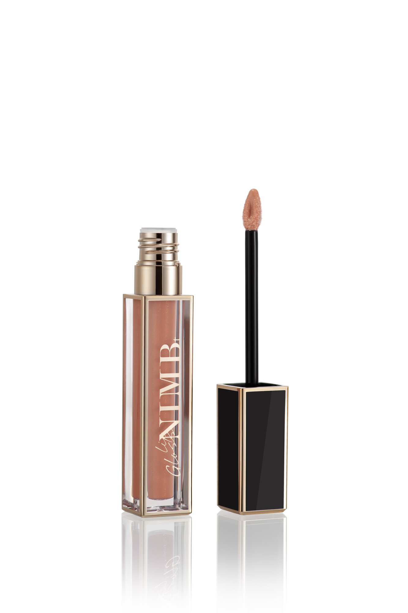 Блеск для губ NIMBt LIP GLOSS 12, увлажнение, Гелевая текстура, бежевый — фото 1