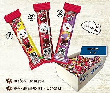Набор из 1 штук Конфеты весовые 4кг "CHO KO-TE" Stick Набор №1