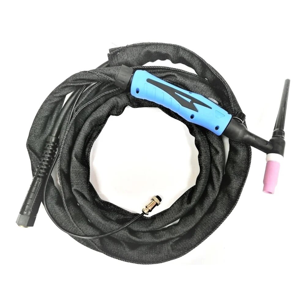 Горелка TIG WP 26 FXV (4 м, M16x1.5+2 pin, воздушное охлаждение, AC160А/DC250A, 0.5-3.2 мм) энаргит WP26FXV-4-M16-2P