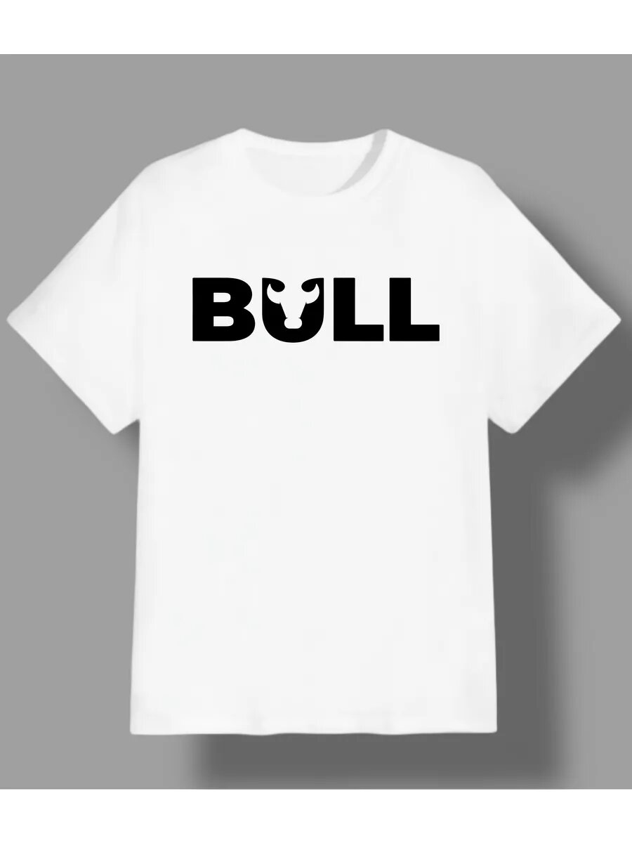 Футболка надпись bull