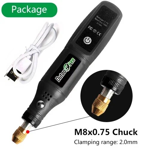 Беспроводная дрель Onkel.J DSK-8952red 3,7 В Black