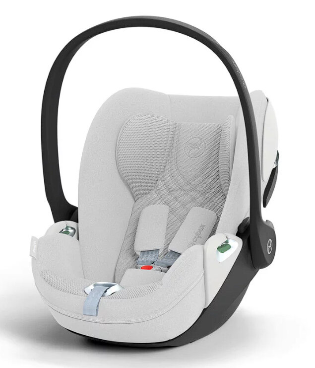 Автокресло Cybex "Cloud T i-size Plus Platinum White", 0+, текстиль