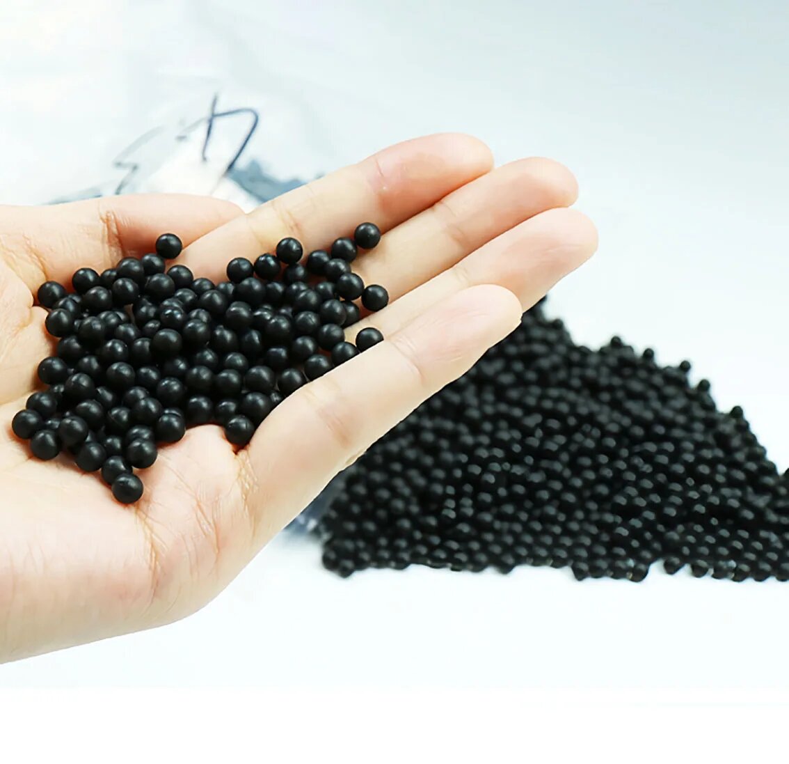 Черные резиновые шарики 10 шт. 30mm