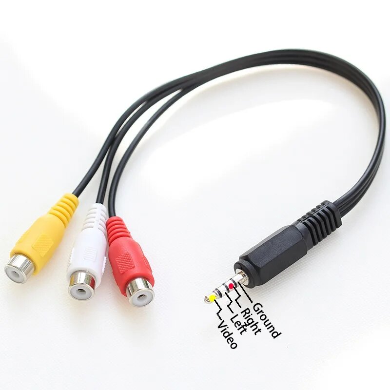 Кабель AV 3,5 мм на 3 RCA