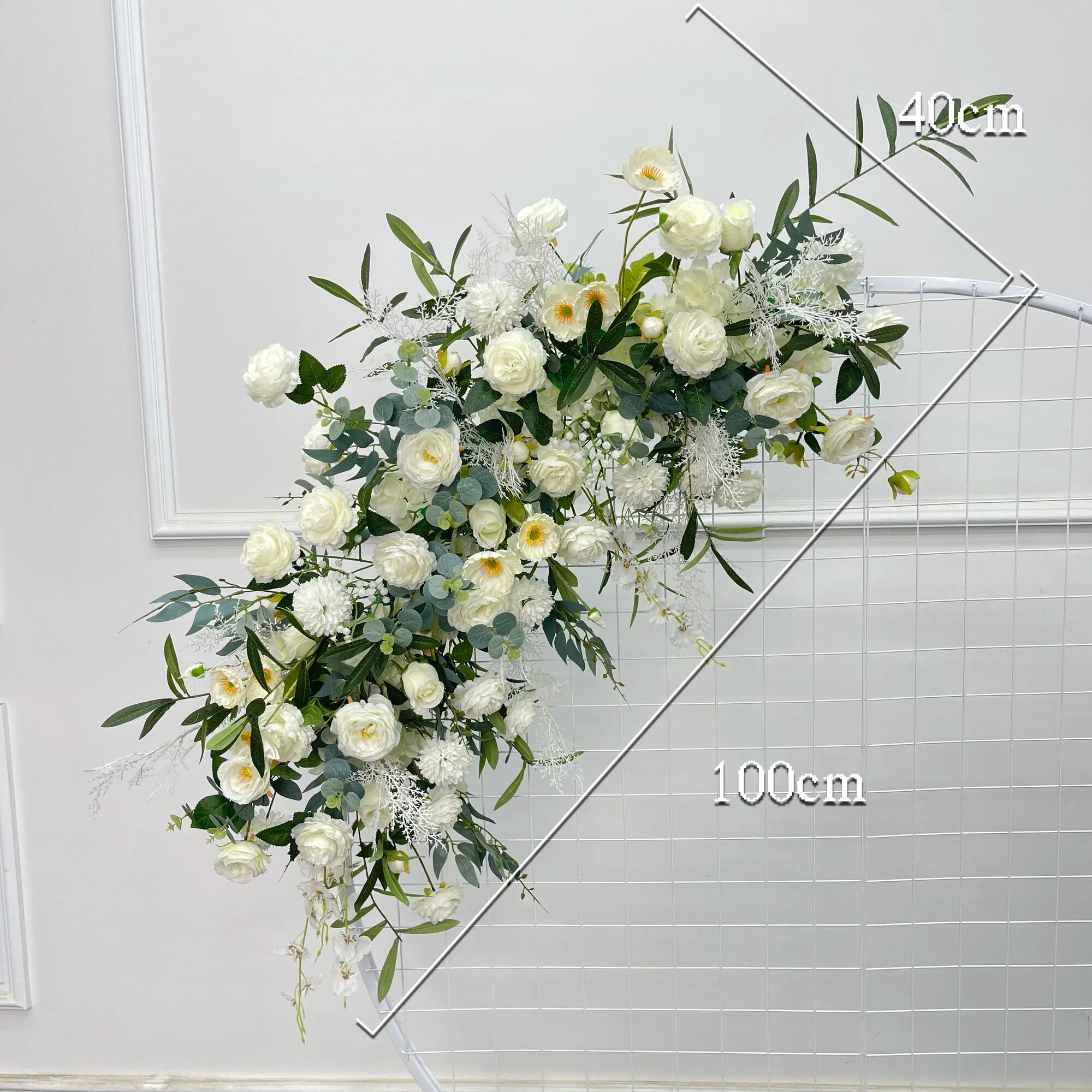 Свадебная арка из искусственных цветов Lucky flower Белый, White A