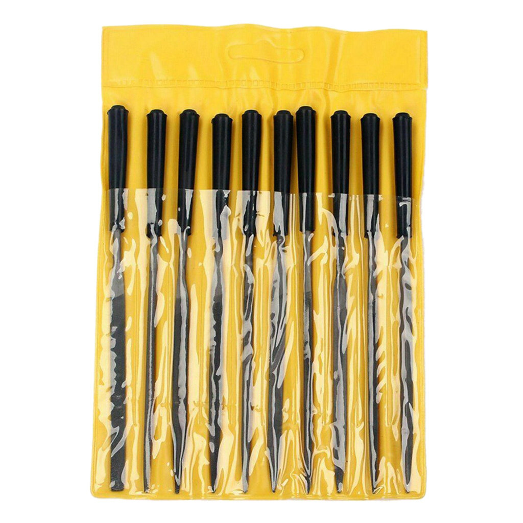 Набор игольчатых напильников Luthier для шлифования гитары, обслуживания гайки, Прорези для правки ладов, Инструмент для ремонта напильников