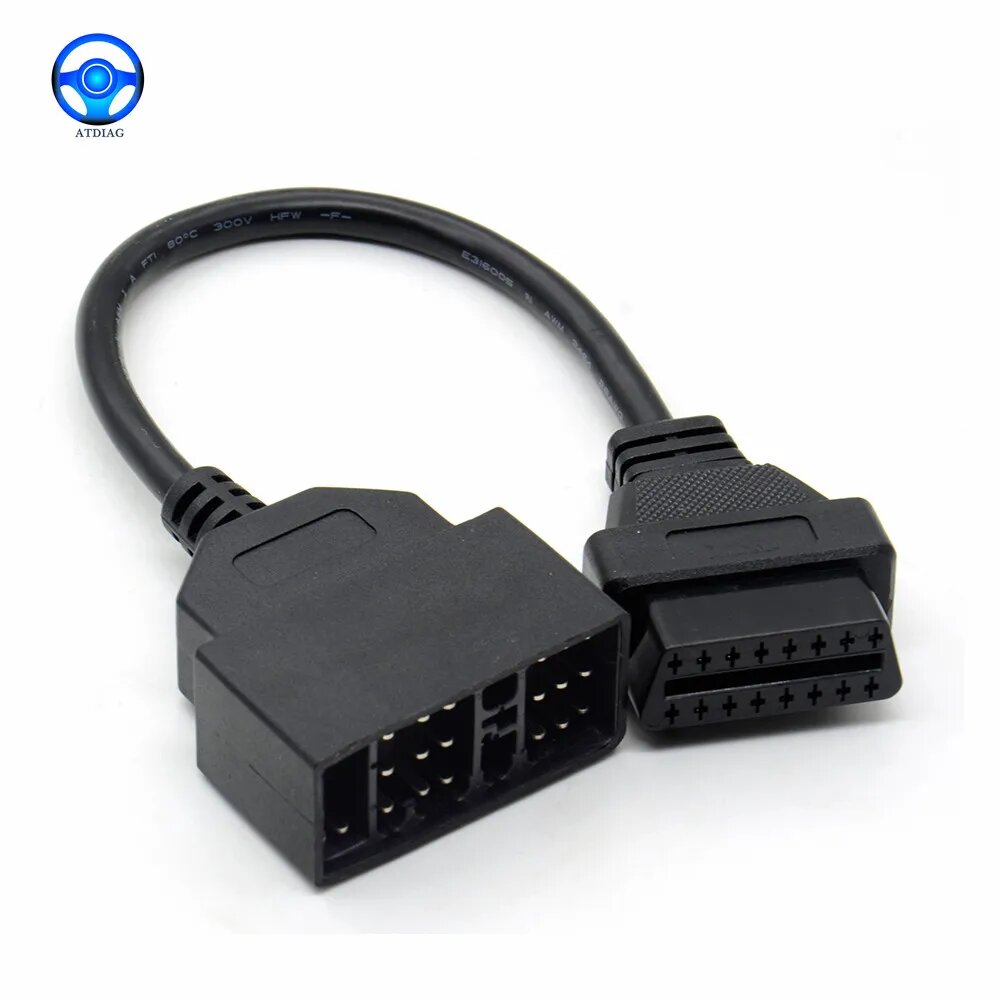 Диагностический разъем OBD d2, переходник с 22 на 16 контактов, для Toyota