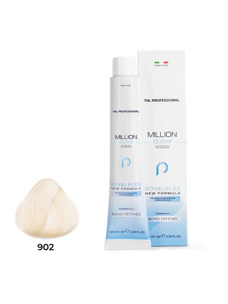 Крем-краска для волос TNL Professional Million Gloss оттенок 902