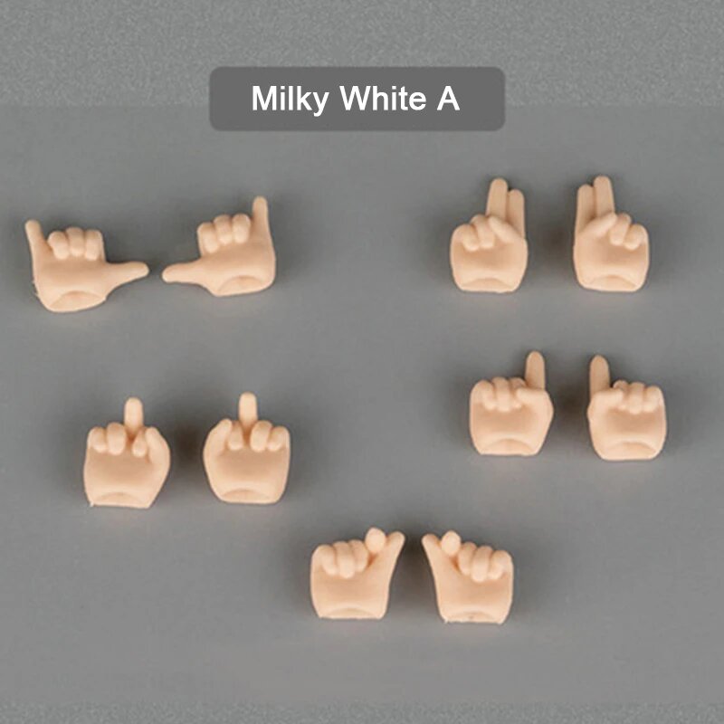 Аксессуары для кукол Ob11, руки Milky White A, бежевый