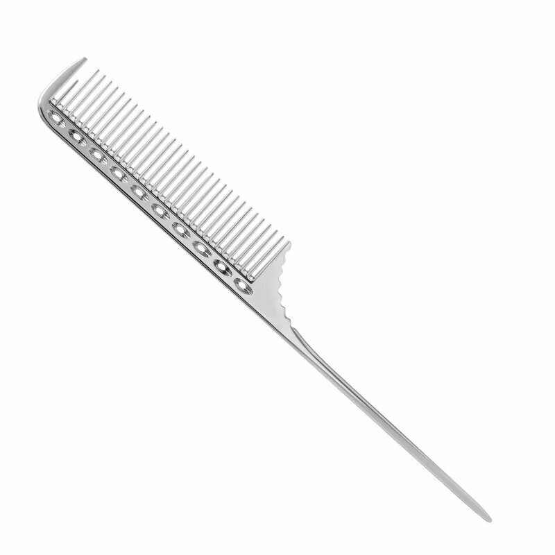 Алюминиевая расческа HC-01 Серый, Tail Comb Silver