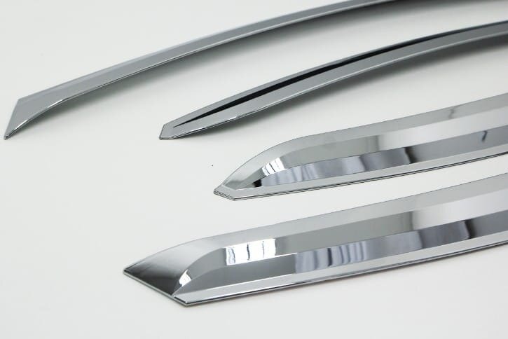 Дефлекторы Auto Clover, для Hyundai Sonata YF 2009 г хромированные 4шт