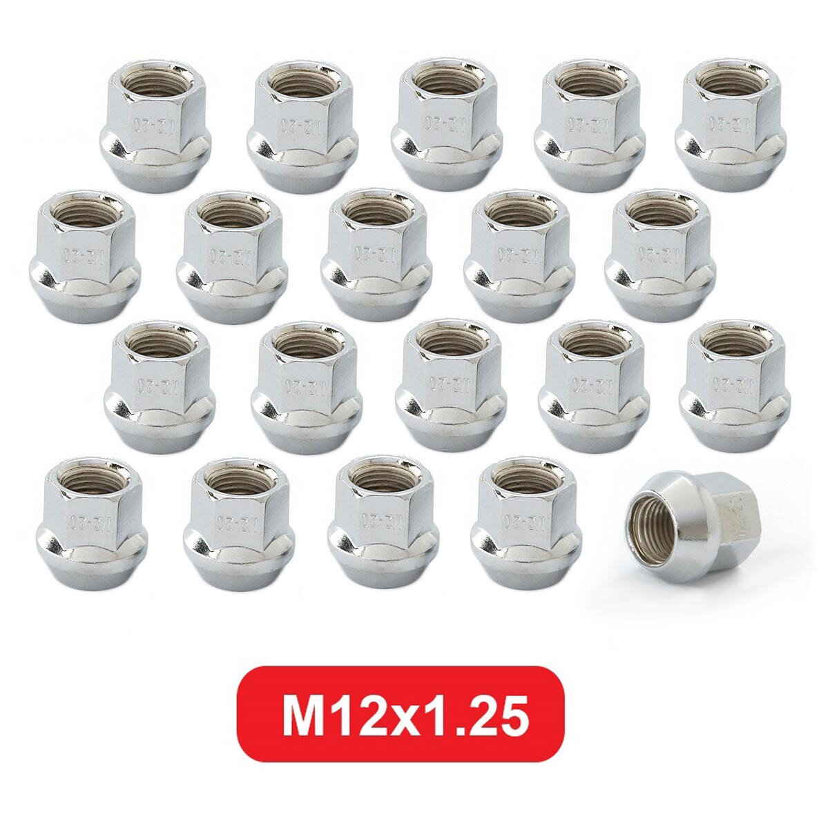 Комплект гаек LS H-1106 Cr, M12x1.25
