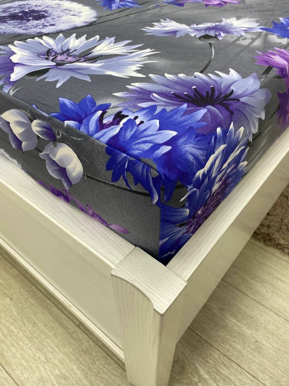 KerimoV GROUP простыня бязь, 160x200 см, на резинке, 100% хлопок, гипоаллергенная