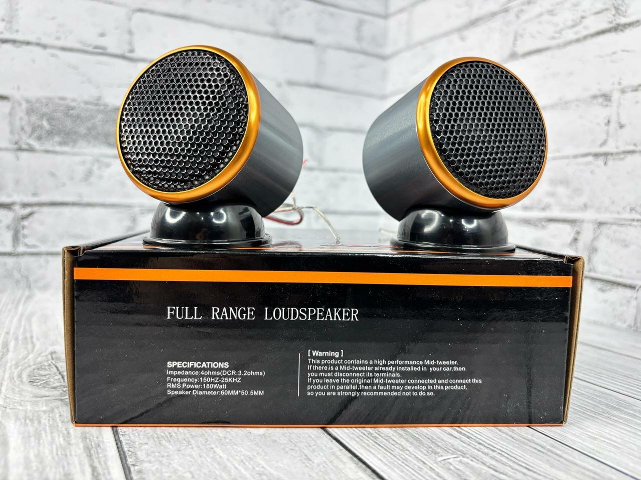 Твитеры автомобильные пищалки Pioneer номинальная мощность 180Вт, максимальная 480 Вт динамики автозвук рупора 5,5 см