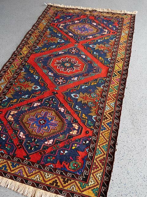 Дагестанский сумах шерстяной винтажный 1056