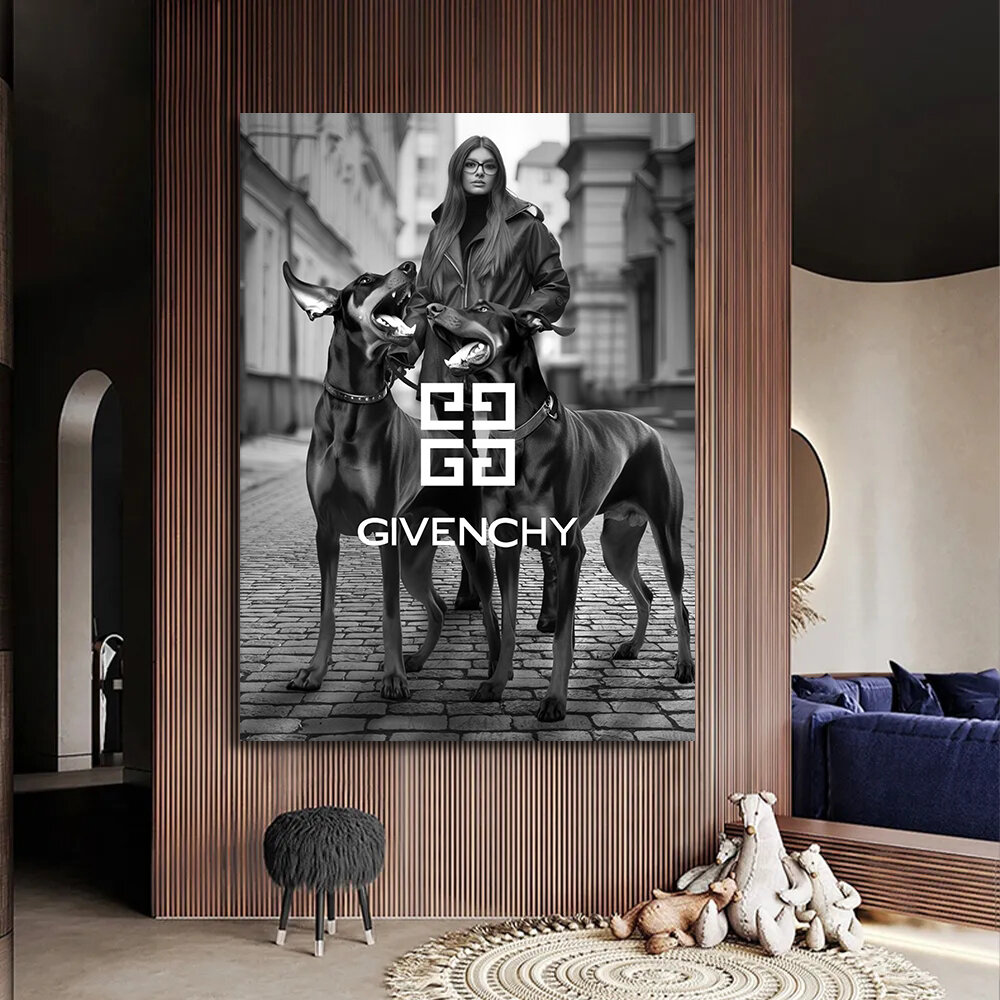 Дживанши / постер девушка, картина красивая девушка, 40х60 см.