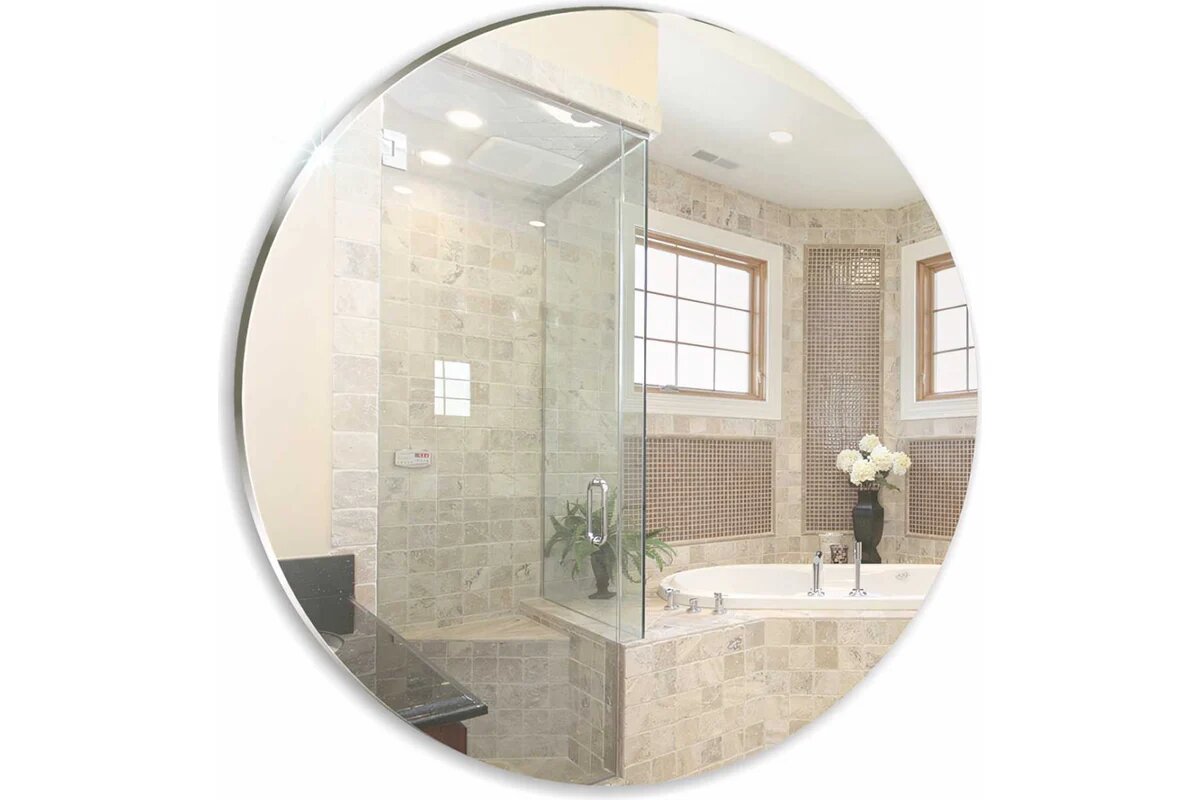 Mixline зеркало круглое 500 мм модель 525021 для ванной комнаты современный интерьер