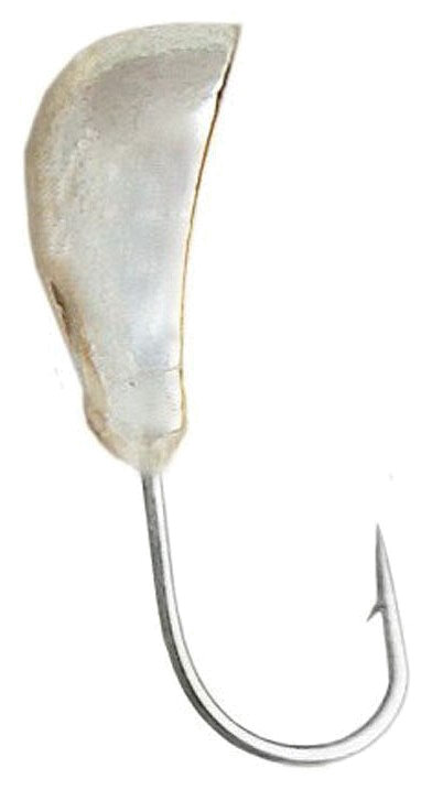 Мормышка Lumicom Волжская Уралка вольф с отверстием Ø5,0 мм Ag для ловли на реке и озере