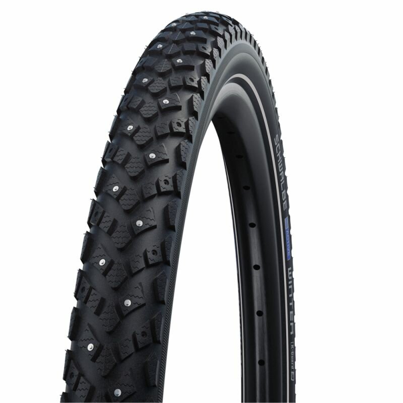 Велопокрышка зимняя 26x1.75 SCHWALBE WINTER шипованная (100шипов) антипрокольная K-Guard, проволочный корд