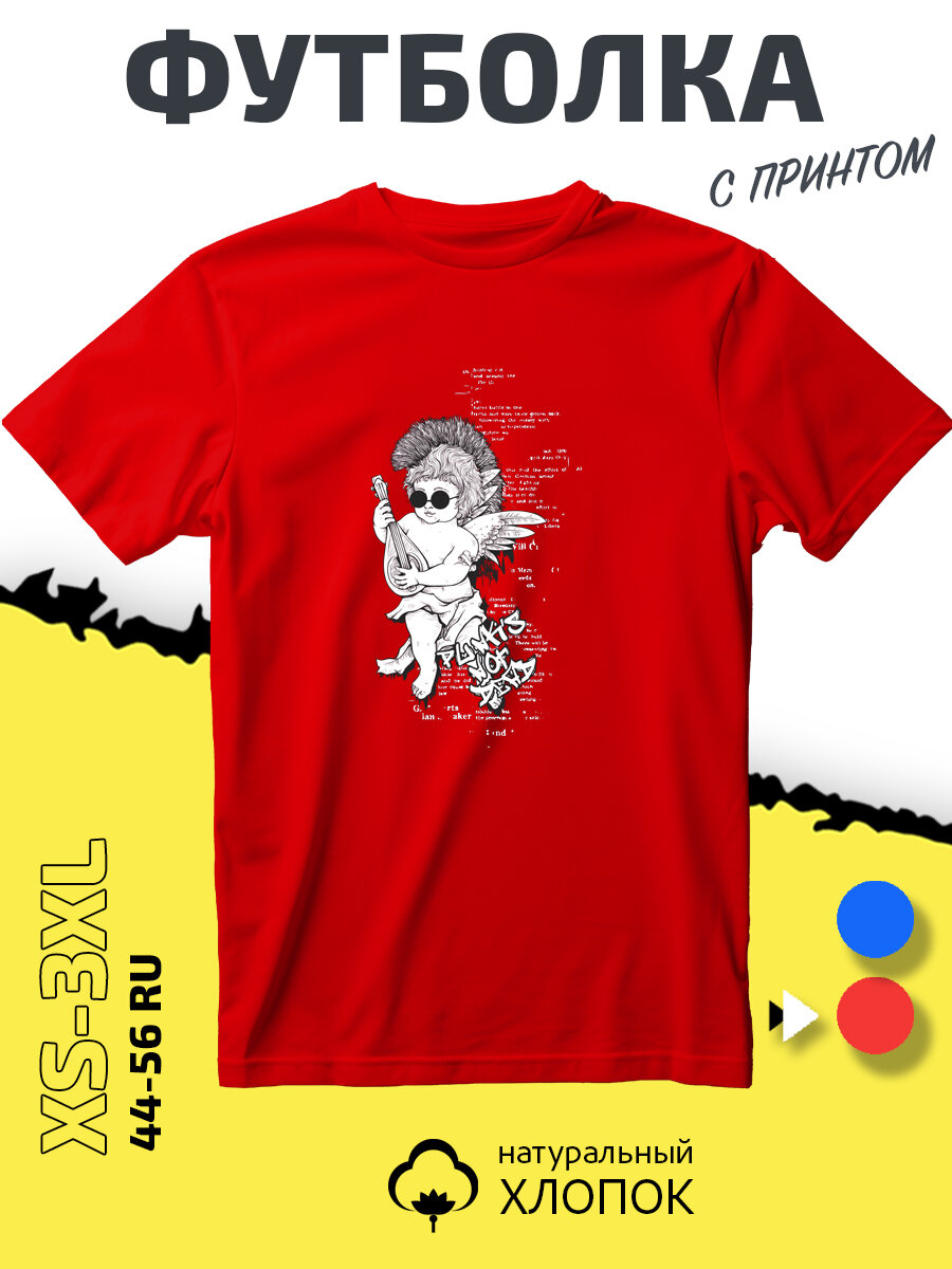 Футболка с принтом ангелом