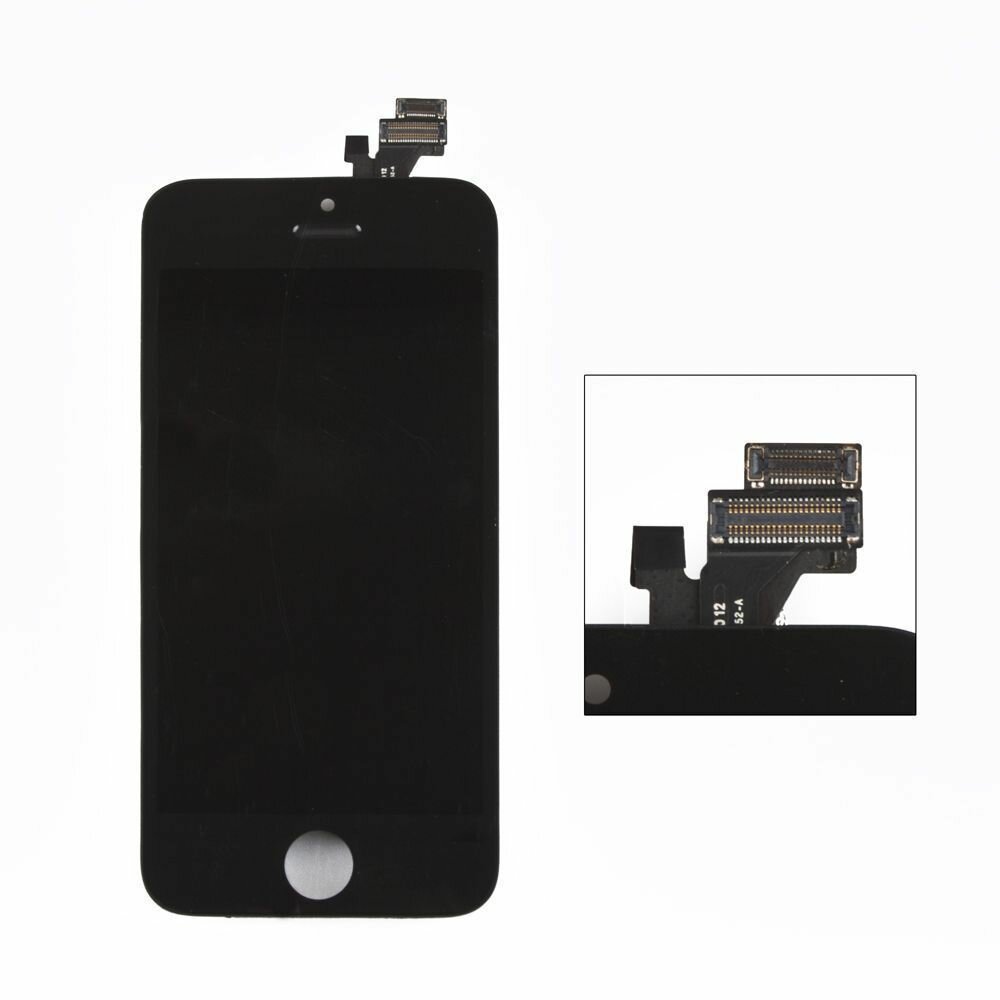 LCD дисплей для Apple iPhone 5 с тачскрином,(яркая подсветка)1-я категория, класс AAA (черный)