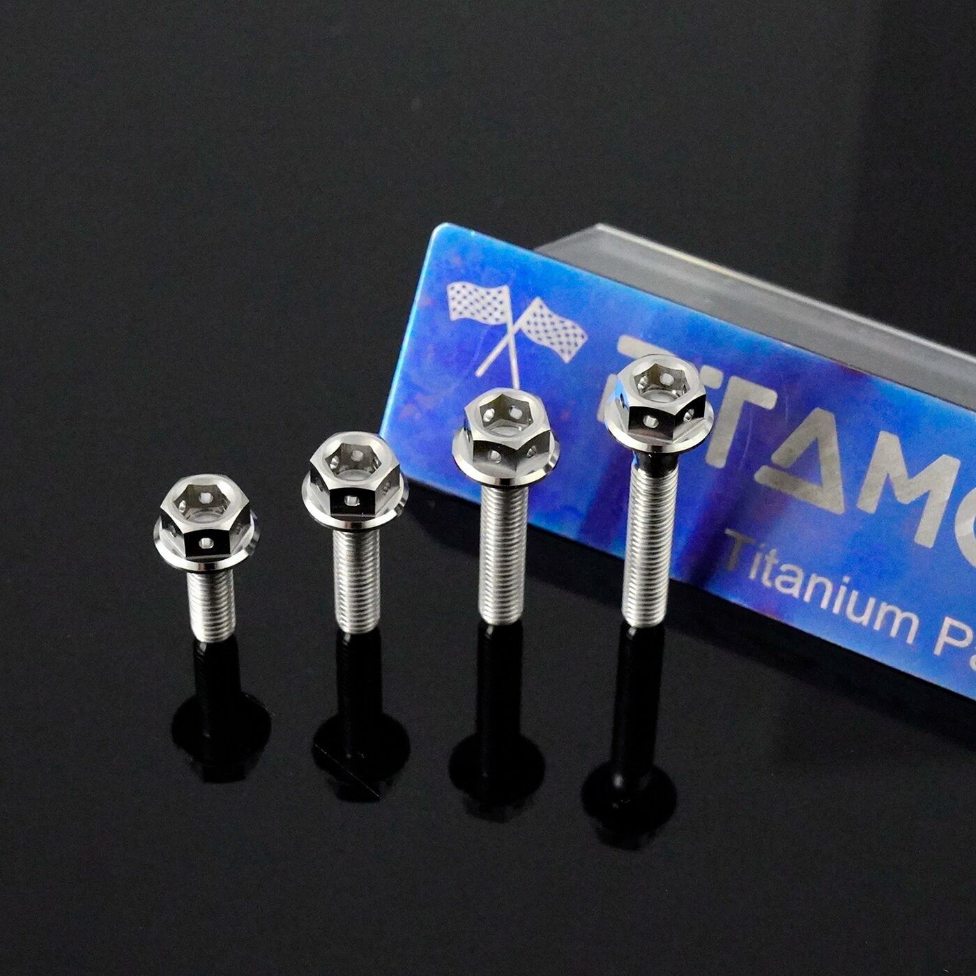 RTAMO Титановый болт M5 X15/20/25/30, фланцевая головка Silver 1pcs, M5 X30 mm