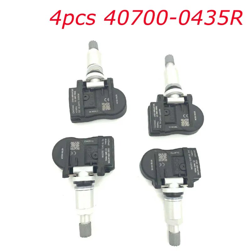 Датчик давления в шинах 4 шт, 433 МГц, 40700-0435R, S180052064Z, датчик давления в шинах для Renault Megane Laguna Fluence Latitude 407003743R 407000435R