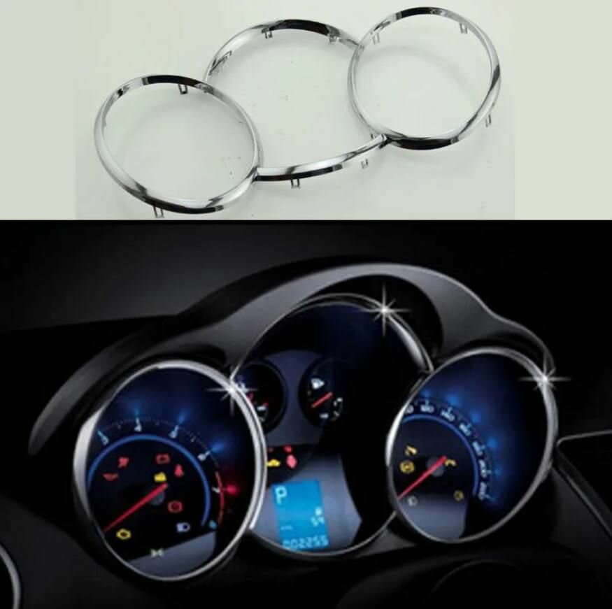 Хром накладка на панель приборов Шевроле Круз Chevrolet Cruze