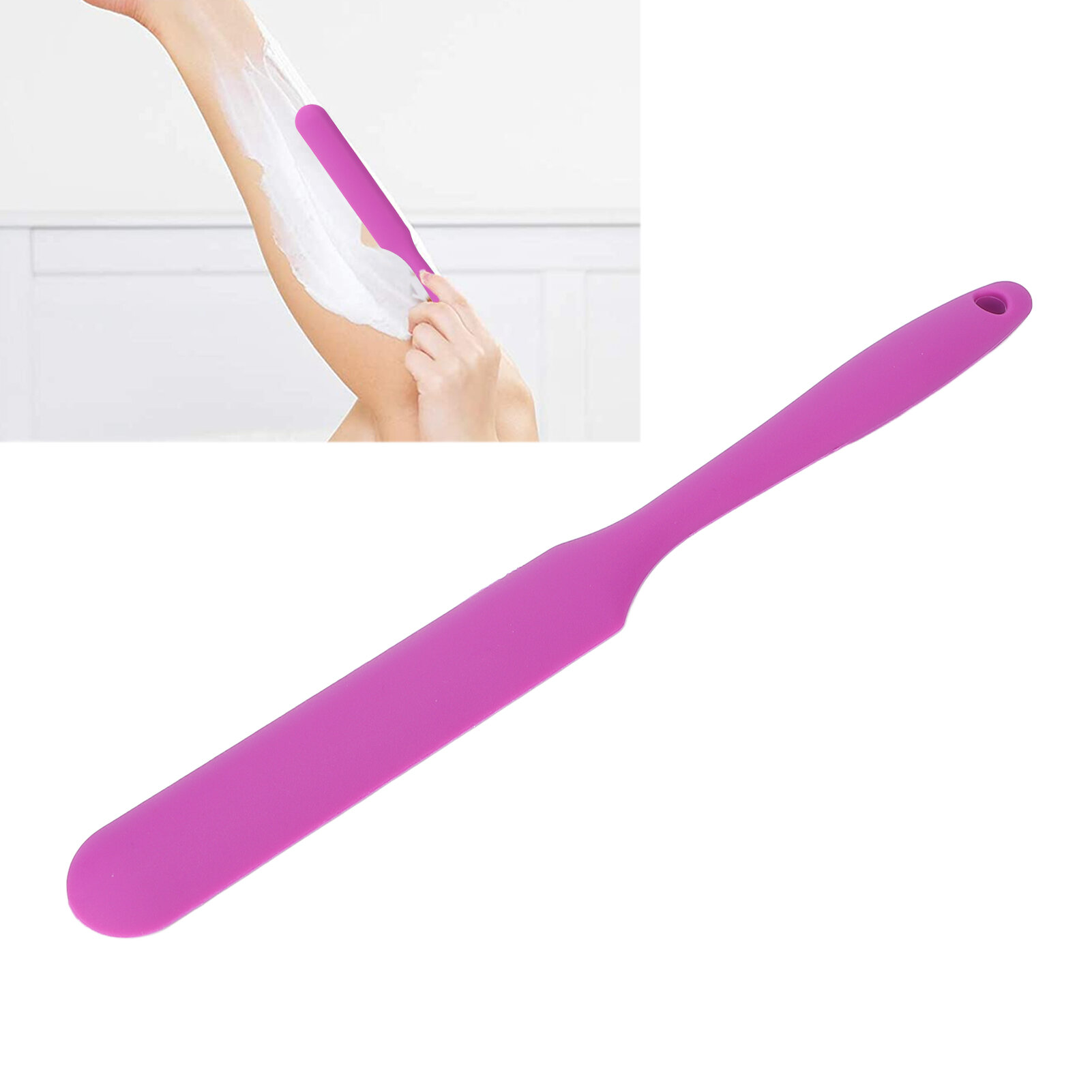 Восковой лопаток плавление воскового аппликатора Снятие волос с скребком воскового бобов многофункциональный силиконовый шпатулапурный