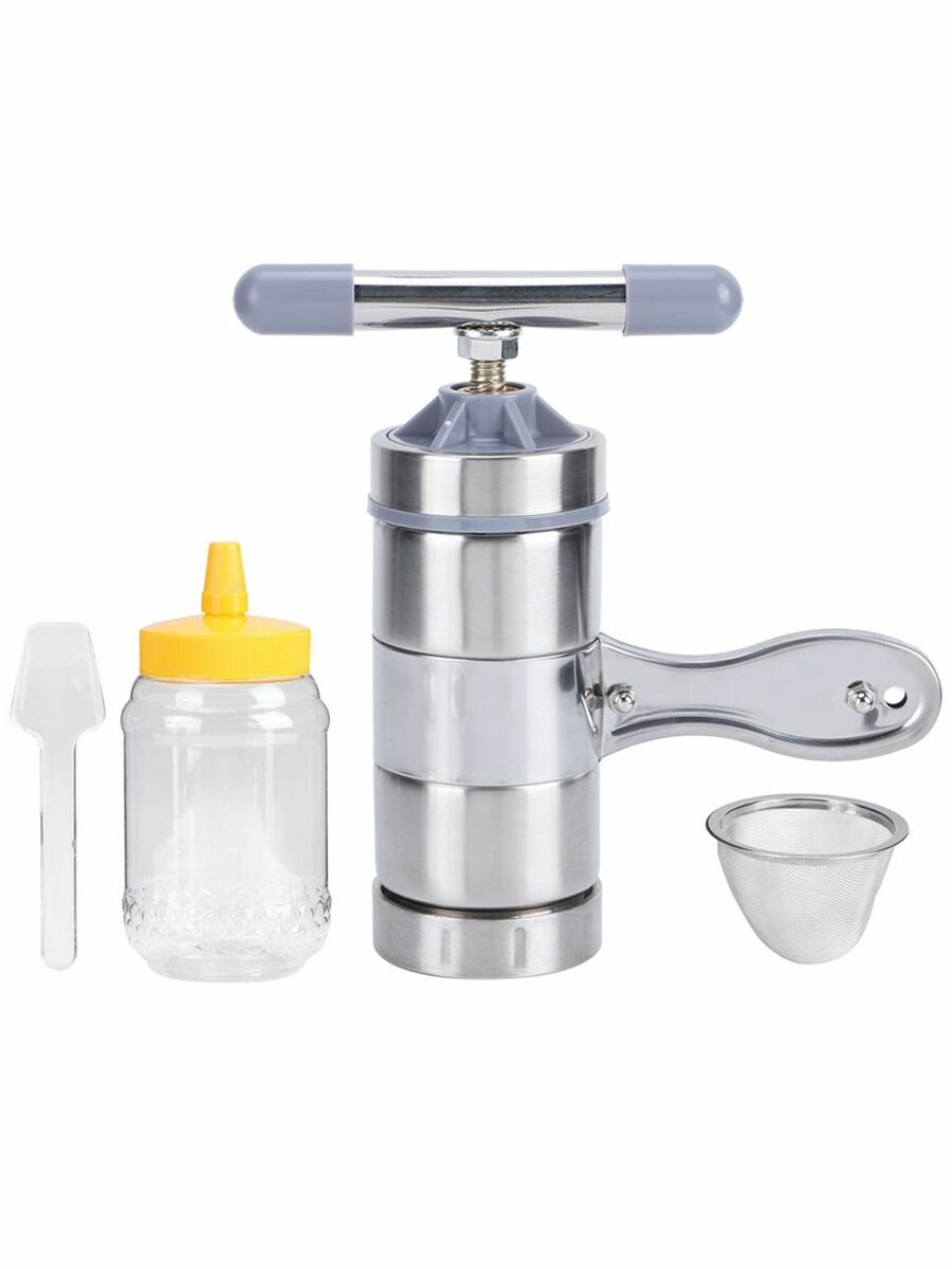 Мини-медогонка из нержавеющей стали, ручная пресс-машина для пчеловодов, портативный инструмент для прижима меда для эффективного сбора урожая