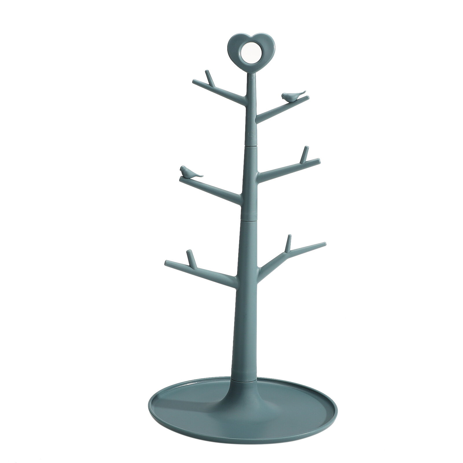 Подставка для кофейных чашек в форме дерева, 36 см, кухонный органайзер для хранения, легкосъемная подставка для ювелирных изделий со сливом для чашек, экономящая место, настенная