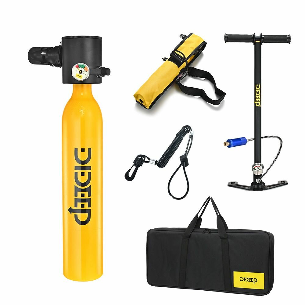 DIDEEP 0.5L Новый Акваланг для Подводного Дыхания Компактный Кислородный Баллон для Дайвинг-Обучения и Плавания