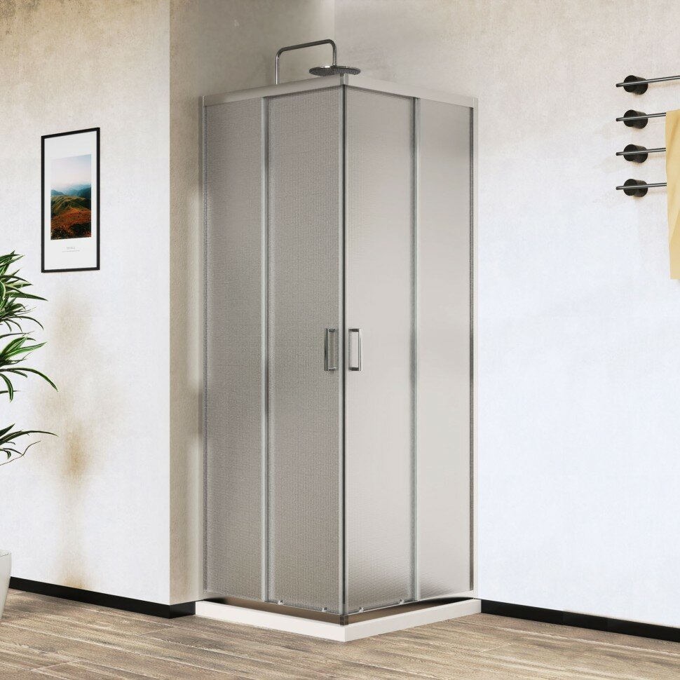 Душевой Уголок City Vss-5ct9010mt, 1000*900, Хром, Стекло Текстурное