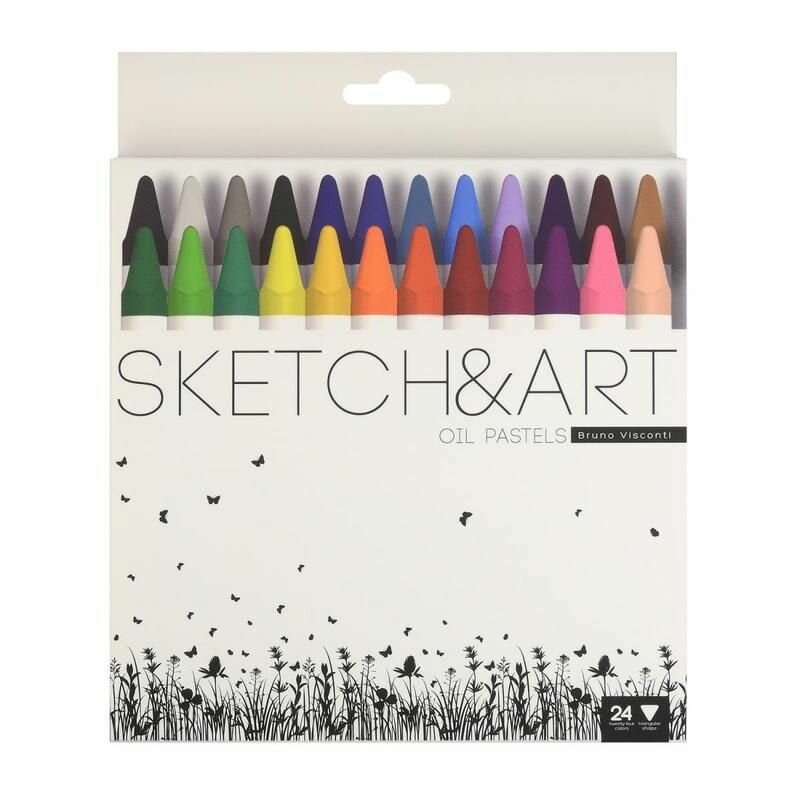 Пастель масляная Sketch&Art 24 цвета, мелки шестигранной формы (31-0007)