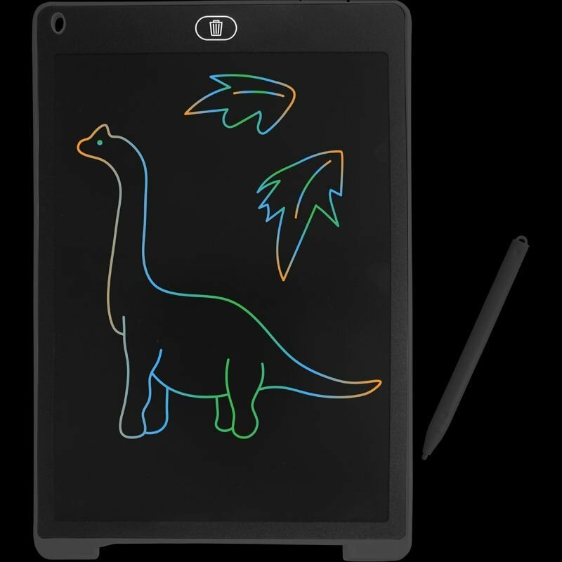 Планшет для рисования deVENTE графический 19х29 см, безопасный для глаз разноцветный LCD экран, черный