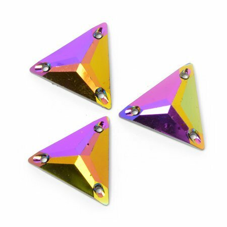 Стразы TESORO пришивные, акриловые, Resin Crystal, цвет 2, 22 мм, 5 шт (TS. ED4.2.02)