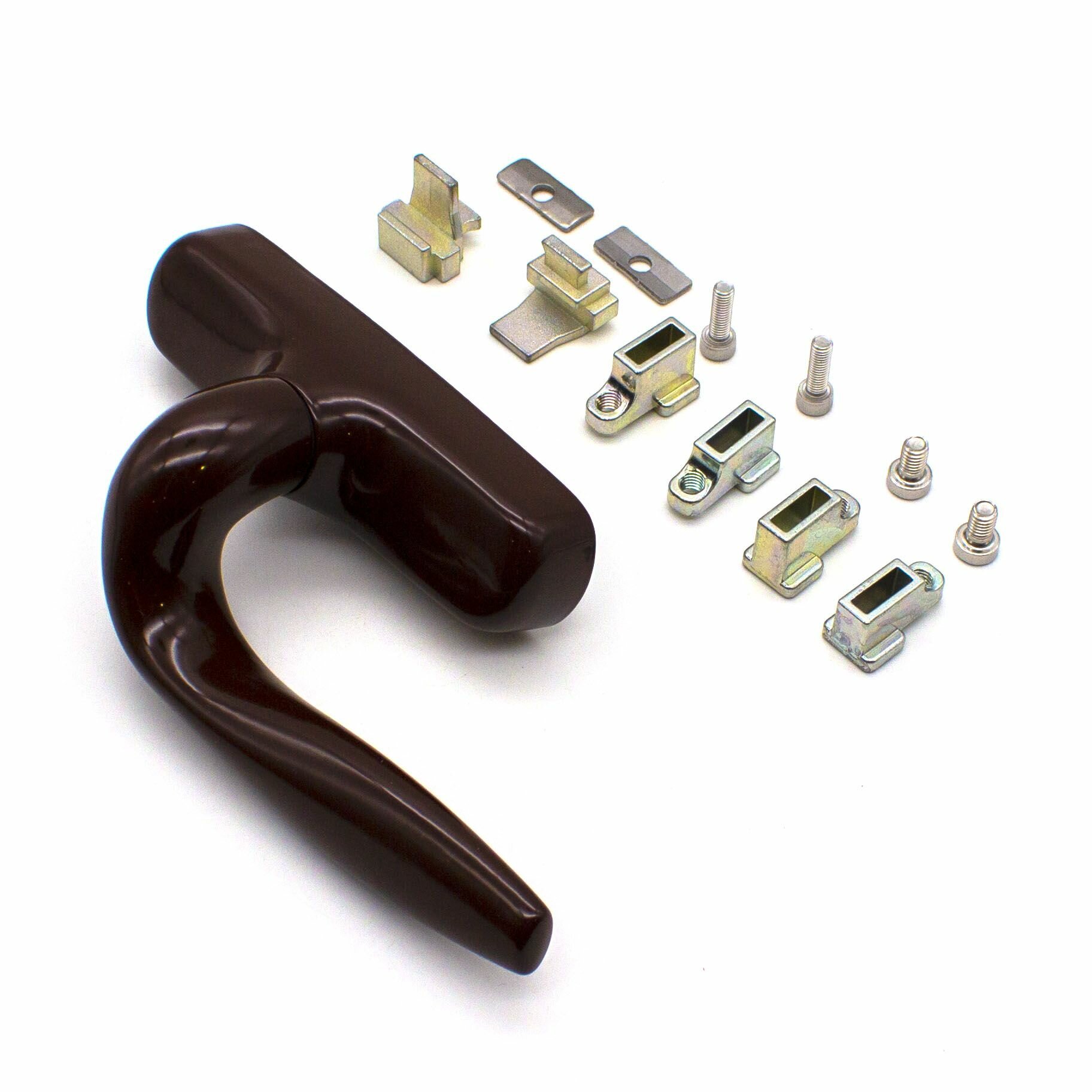 Ручка Stublina для верхнеподвесных окон коричневыя RAL8017