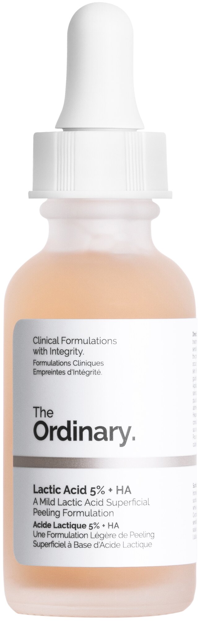 Пилинг Lactic Acid 5% + HA - Обычный пилинг с 5% молочной и гиалуроновой кислотой, 30ml