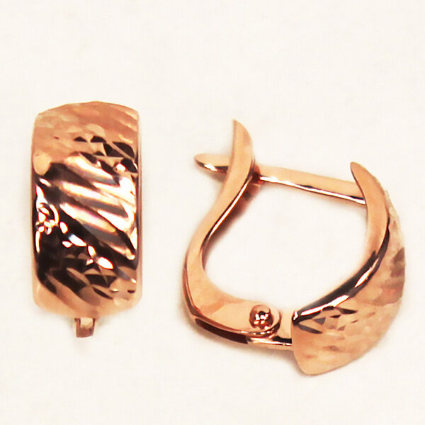 Серьги, красное золото, 585 проба