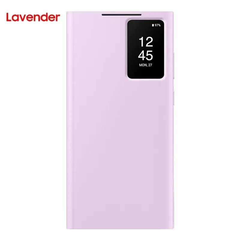 Оригинальный чехол-кошелек Samsung Smart View для смартфона Galaxy S23 Ultra, сделано во Lavender