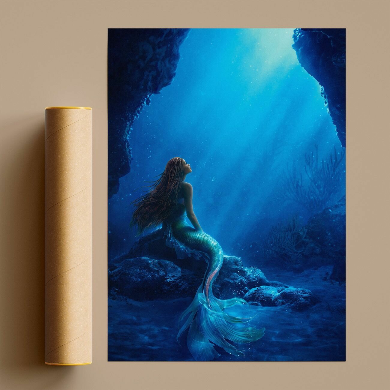 Постер Ариэль 30х40 см без рамы/ Ariel, Русалочка/ Плакат для интерьера, в подарок