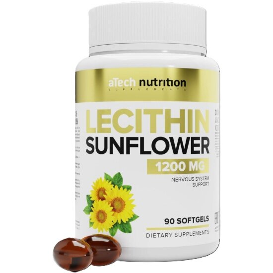 БАД Atech Nutrition Подсолнечный лецитин 700 мг 90 капсул