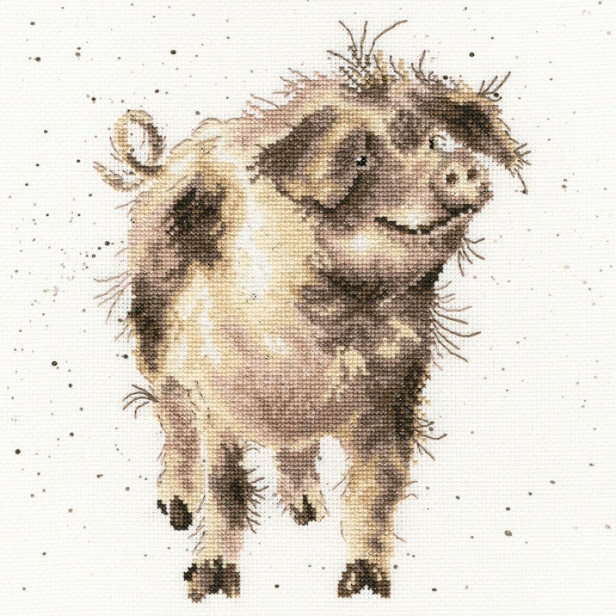 Набор для вышивания Truffles and Trotters (Трюфели и свиные ножки) 26 x 26 см Bothy Threads XHD35
