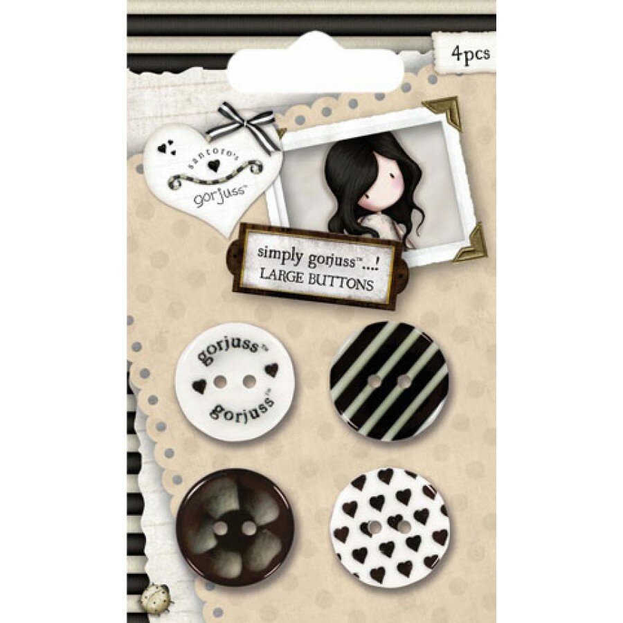 Набор пуговиц Нейтральные Gorjuss DOCRAFTS GOR354401